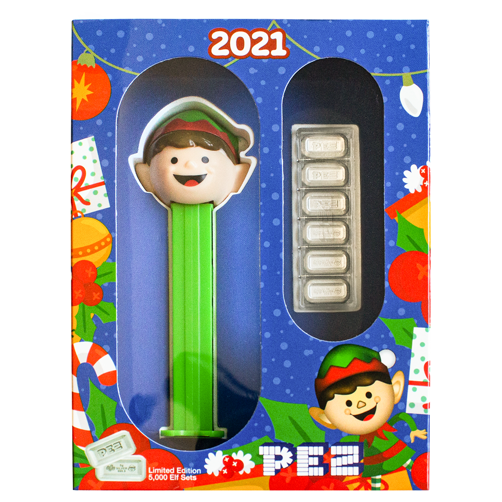 PEZ® 4th of July Silver Wafers & Dispenser Gift Set | PAMP