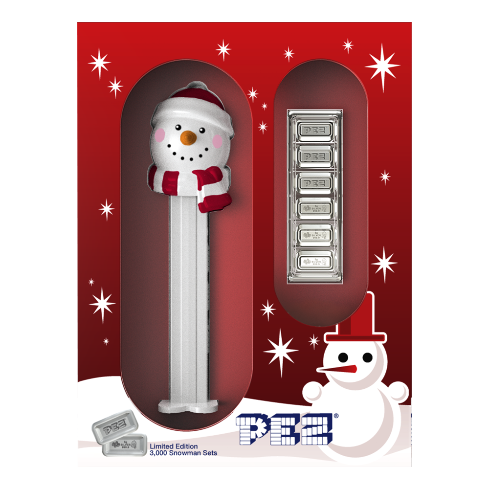 PEZ® 4th of July Silver Wafers & Dispenser Gift Set | PAMP