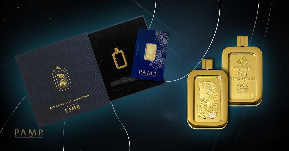 Lady Fortuna™ 10g Fine Gold Bar with Pendant Frame | PAMP