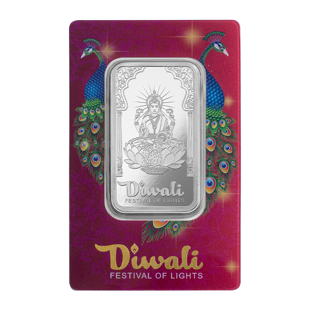 2024 Diwali - Lakshmi & Peacocks 5g Pure Gold Bar | PAMP