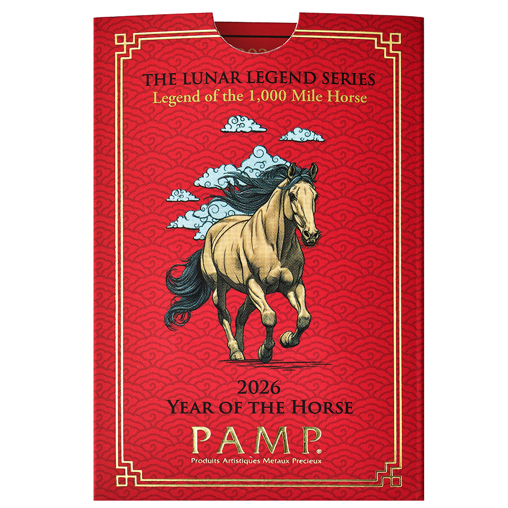 Lunar Legends 2026 Year of the Horse 1oz Gold Bar | PAMP